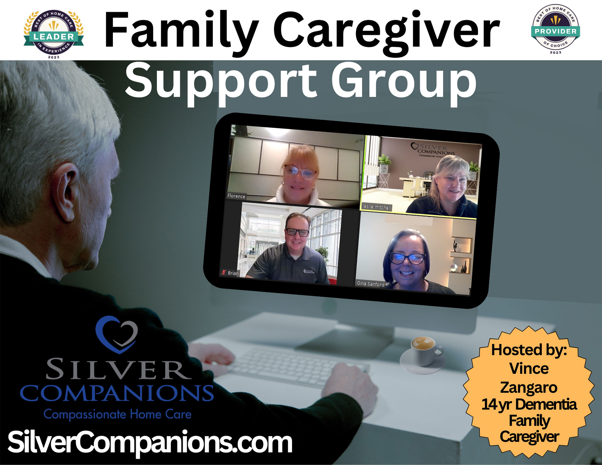 Caregiver Online Support Group | Silver Companions